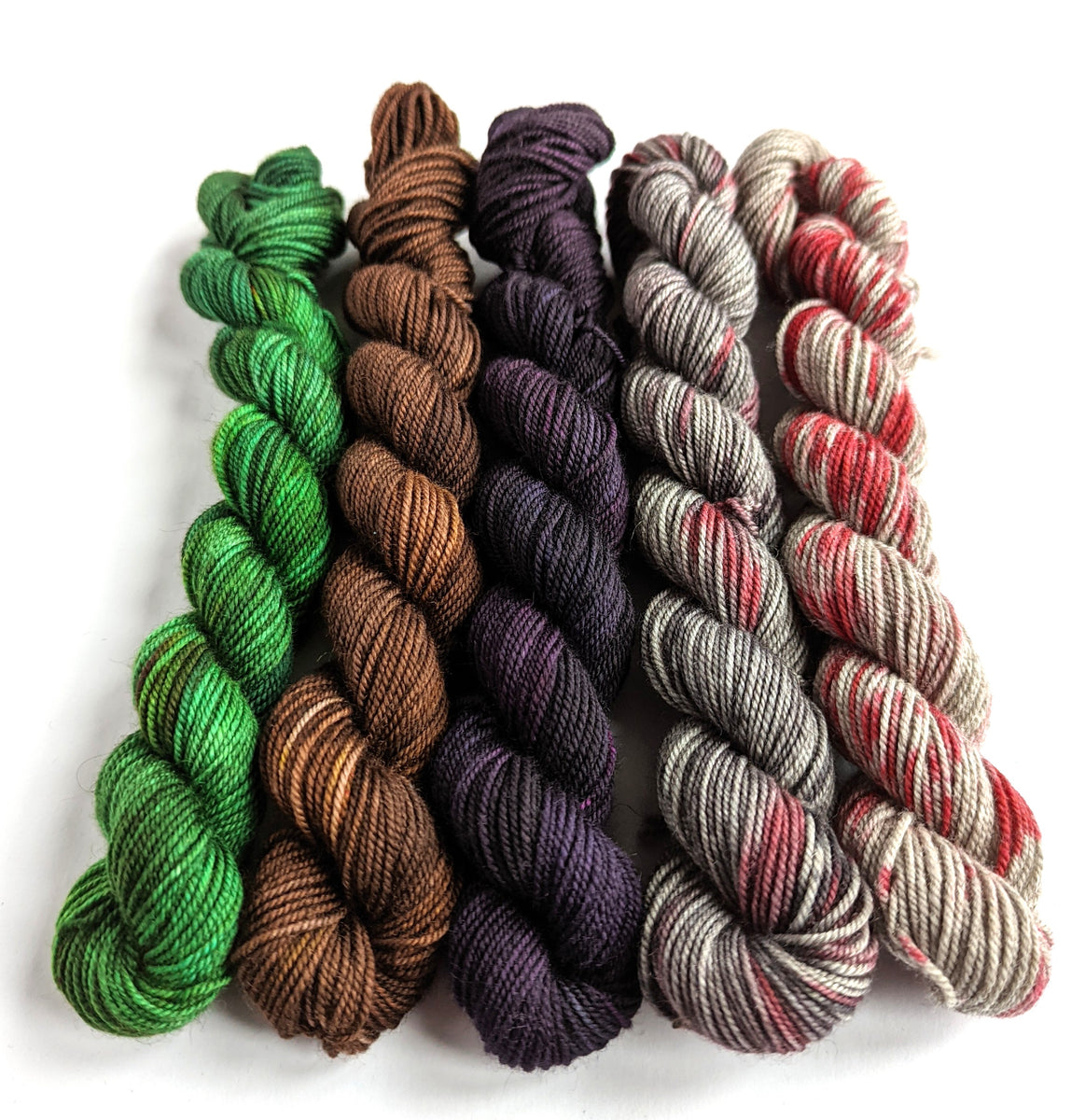 Holy Grail mini skeins. 5 x 20g - Felt Fusion